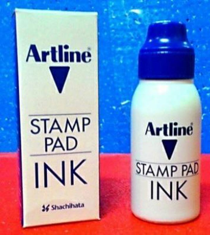 Artline Stamp Pad Ink Refill Warna Biru | Tinta Stempel Artline
