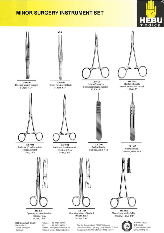 Minor Surgery Instrument Set