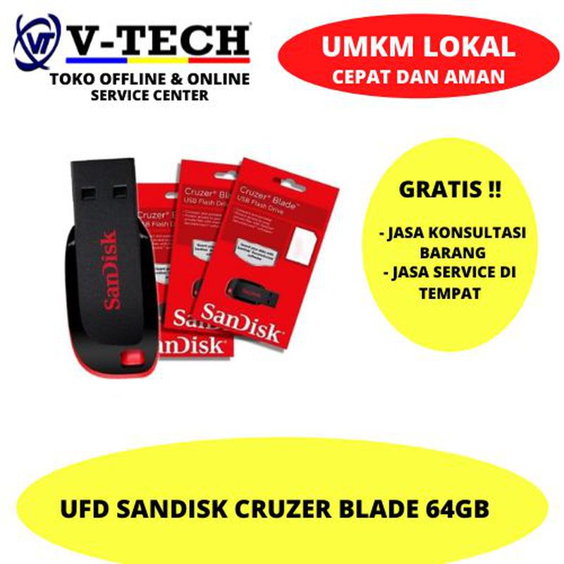 UFD SANDISK Cruzer Blade 64GB