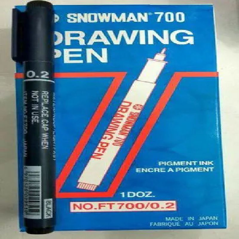 DRAWING PEN SNOWMAN 0,2