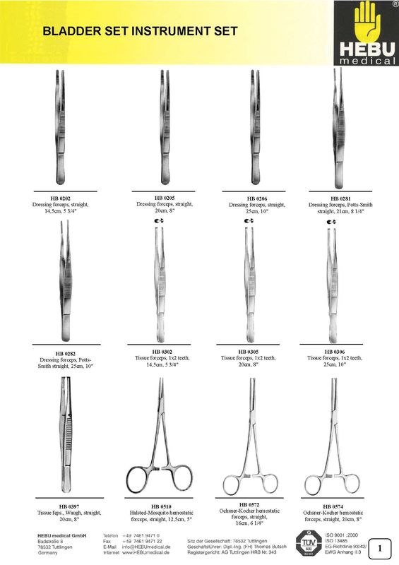 Bladder Set Instrument Set