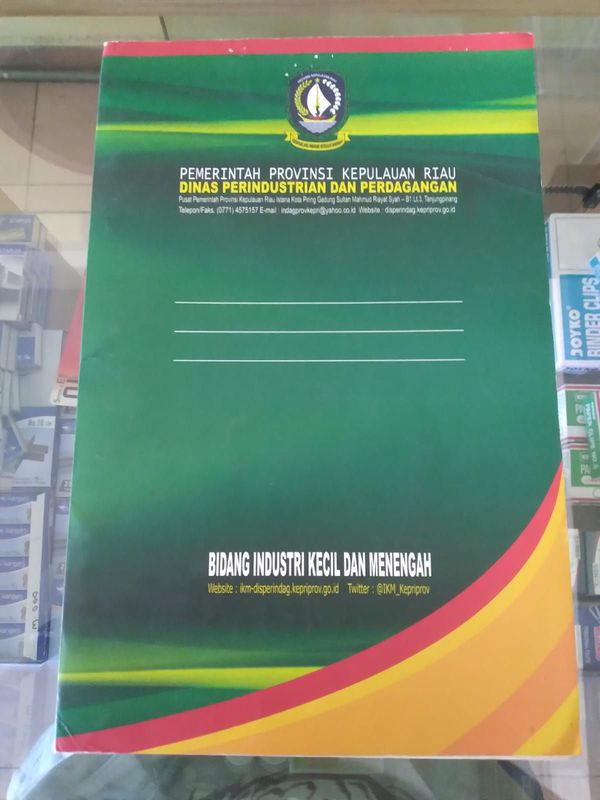 Map Dinas Berwarna Laminasi