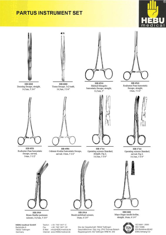 Partus Instrument Set