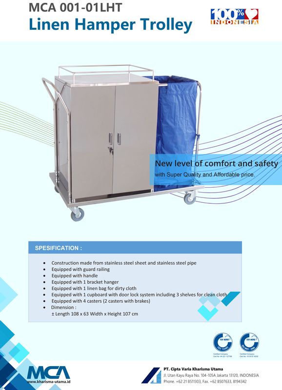 Linen Hamper Trolley ( MCA 001-01LHT )