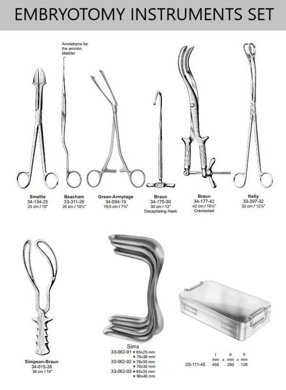 Embryotomy Instruments Set | Instruments Bedah Falcon