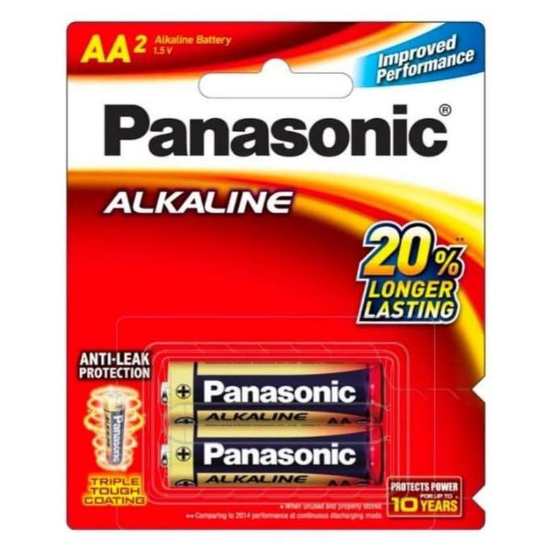 Baterai Alkaline Panasonic AA / A2 (1 Kotak isi 12 Pasang)