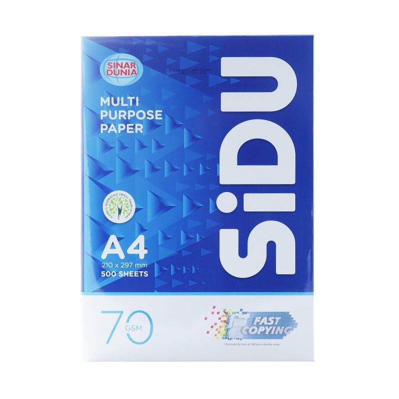 Kertas A4 70 gam sidu