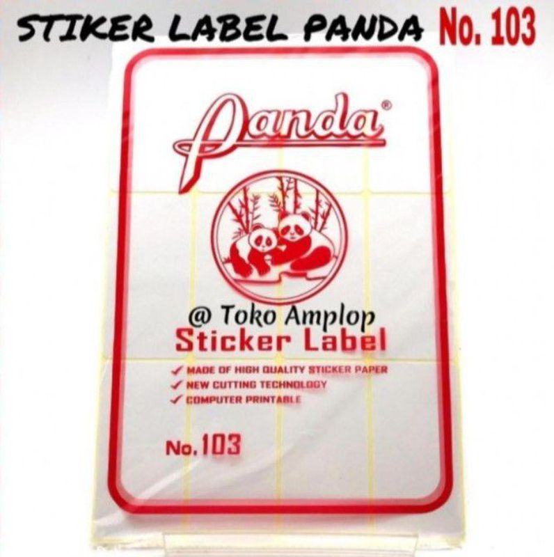 STIKER PANDA 103