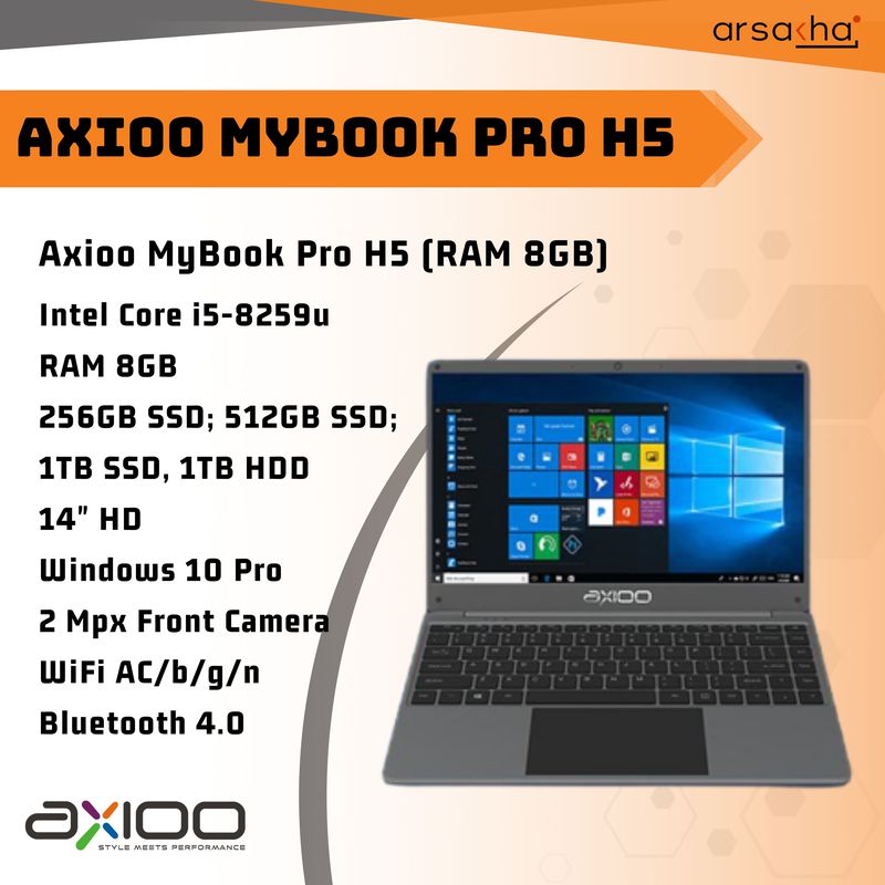 Axioo Mybook Pro H5 (RAM 8GB) - (8S2) 256GB SSD