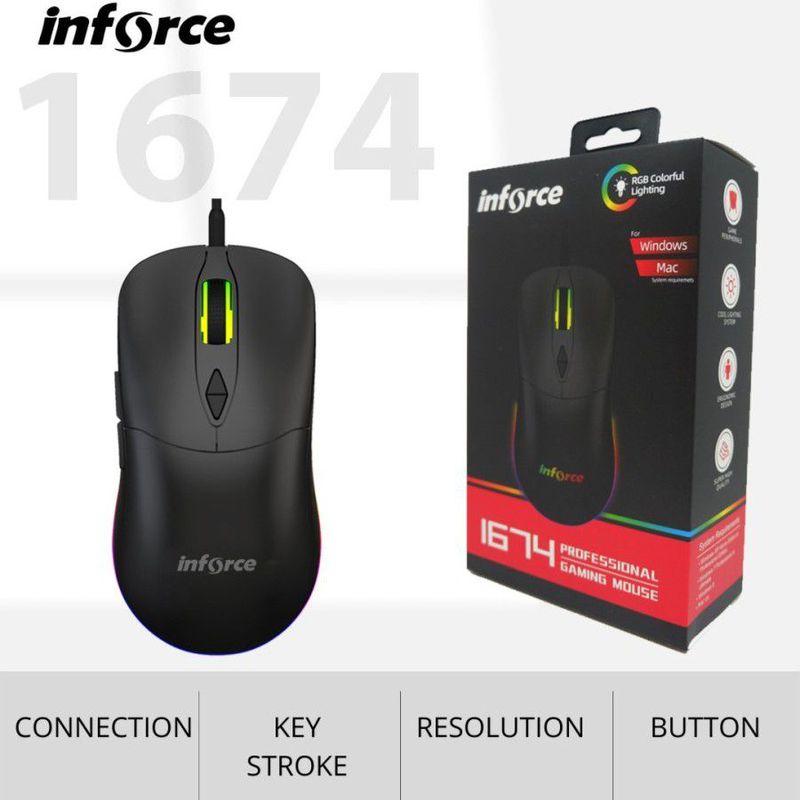 Mouse Gaming USB Inforce 1674