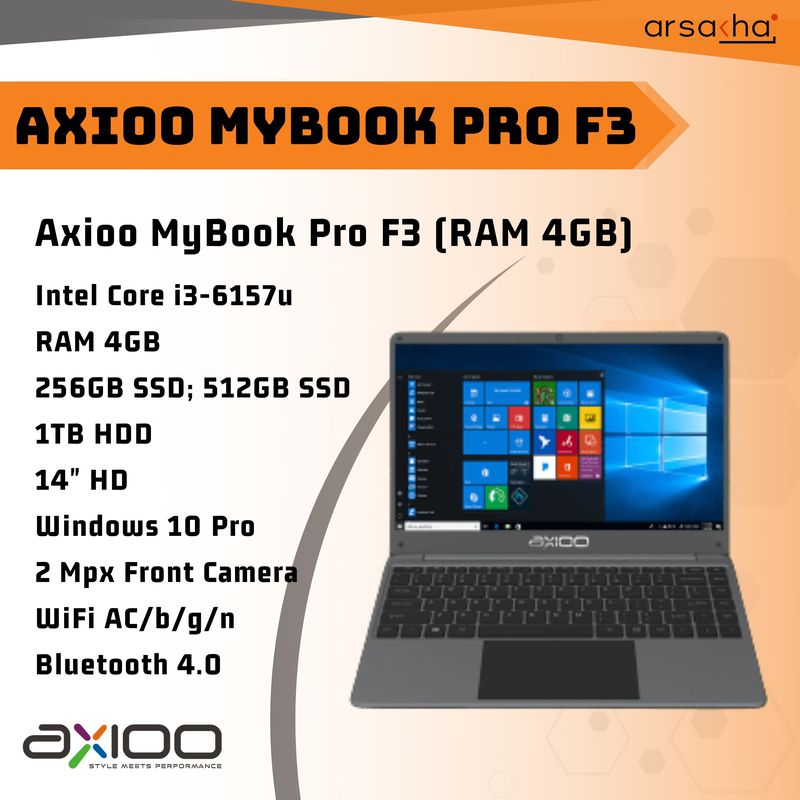 Axioo Mybook Pro F3 (RAM 4GB) - (4H9) 1TB HDD