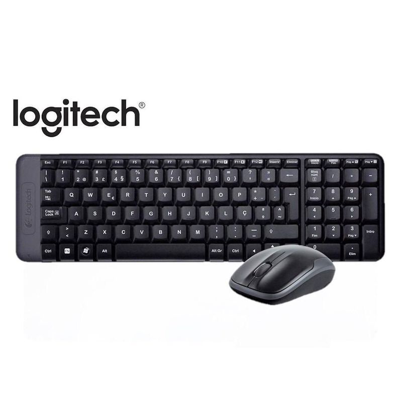 Logitech Keyboard Mouse Set Wireless MK215 Original