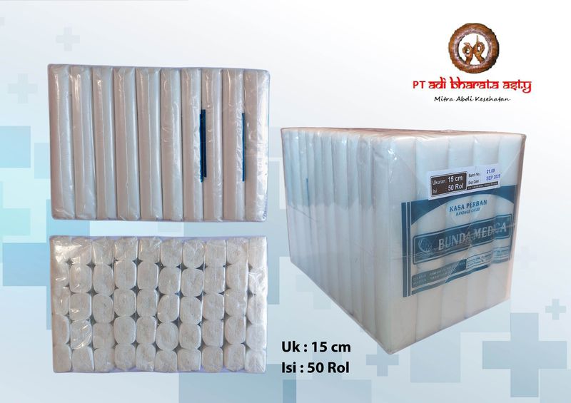 Perban 15 Cm Biru isi 50 Roll Bunda Medica