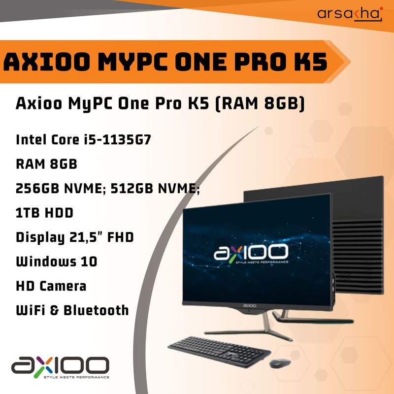 Axioo MyPC One Pro K5 - (8H9) 1TB HDD