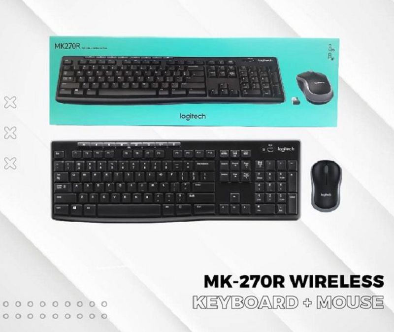 Logitech Mk270r Wireless Combo Keyboard Mouse Mk 270r