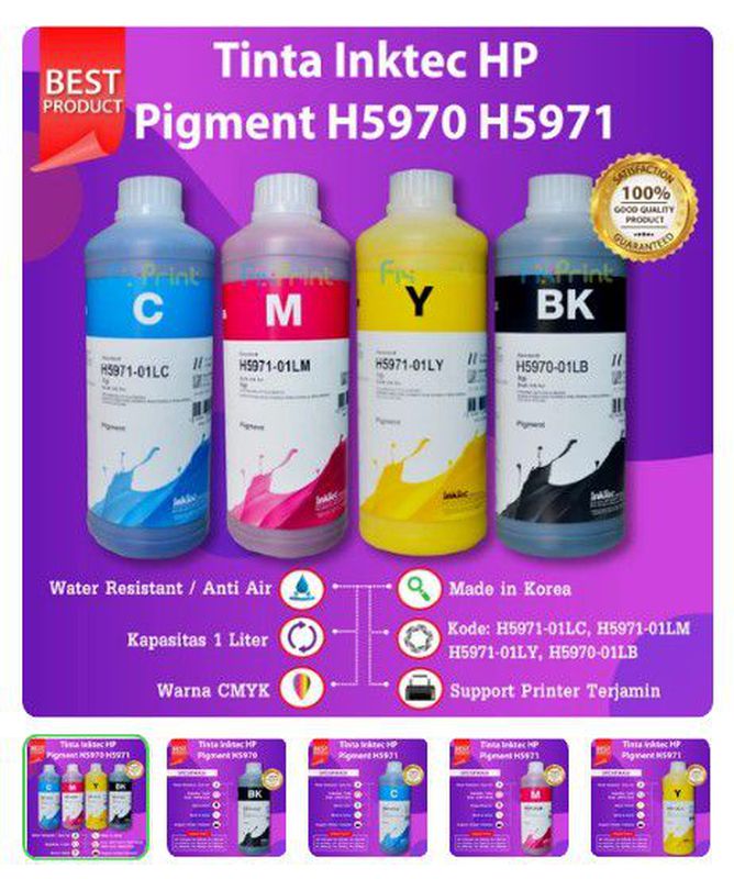 Tinta Refill INKTEC H5970-01LB Black for HP PRINTER