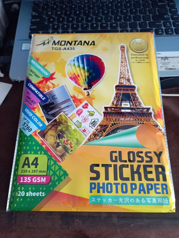 GLOSSY STICKER PHOTOPAPER