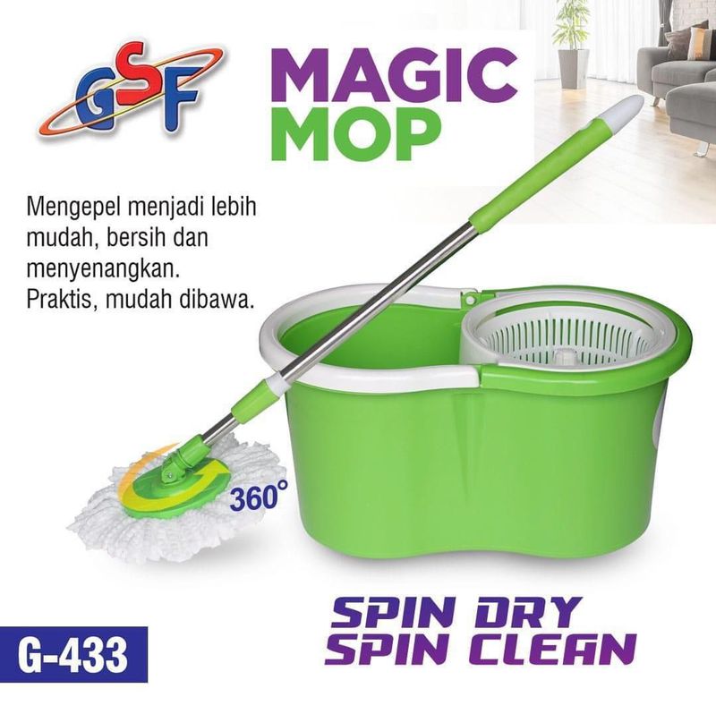 Alat Pel Super Mop - Biru