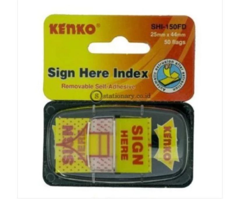 stick note sign here