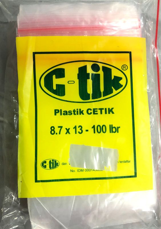 C-Tik plastik Cetik 8.7X13 . 100lbr