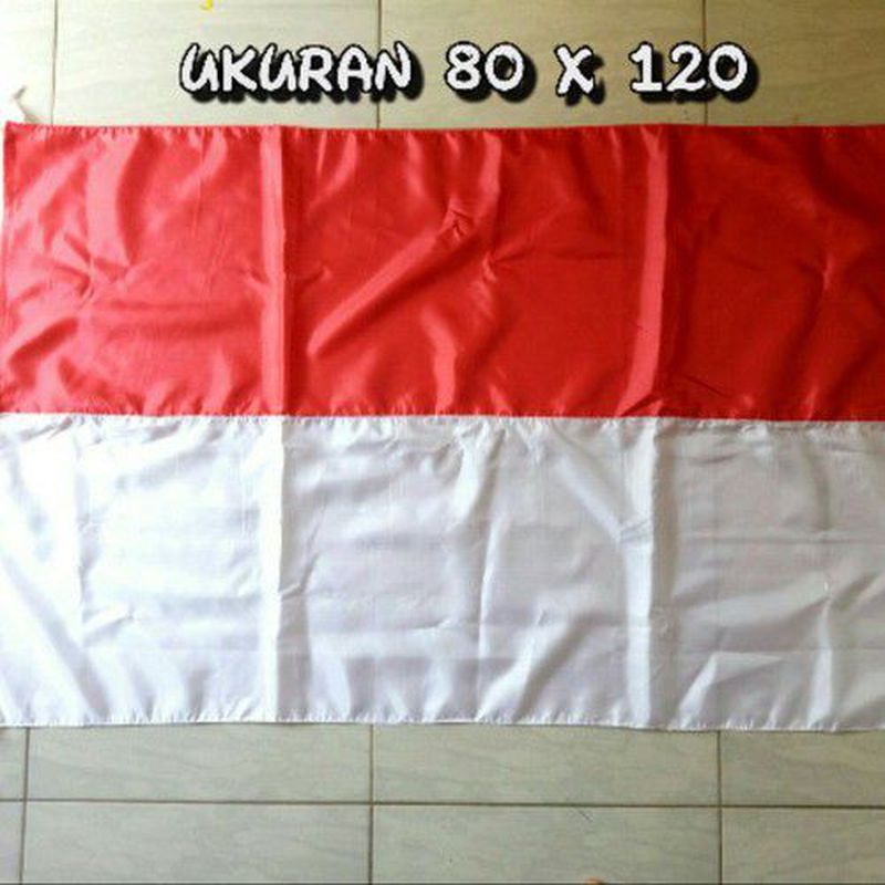 BENDERA MERAH PUTIH UKURAN 80 X 120
