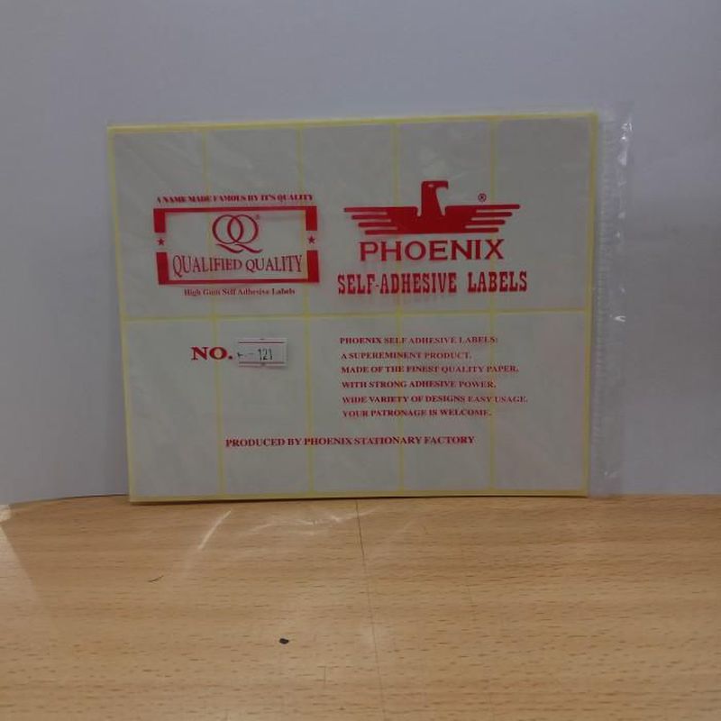 Stiker label Harga merk Phoenix