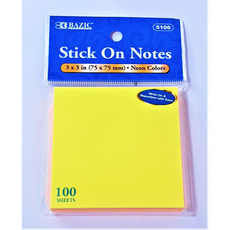 STICKY NOTE MEMO TEMPEL WARNA 75X75 STIK NOTE KERTAS 100 LEMBAR