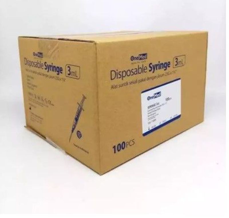 SPUIT 3 ML ONEMED / DISPOSABLE SYRINGE 3CC
