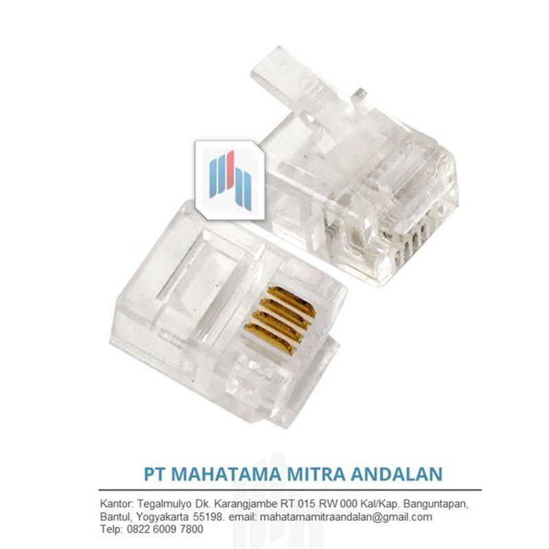 Konektor RJ11 Connector Telepon RJ 11 Telpon