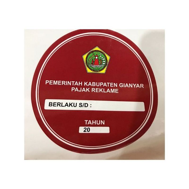 CETAK STIKER PAJAK REKLAME