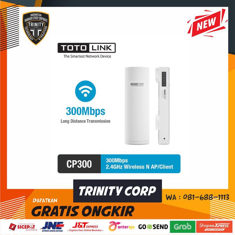 TOTOLINK CP300 Wireless Outdoor AP/Client 300Mbps Wireless N Router