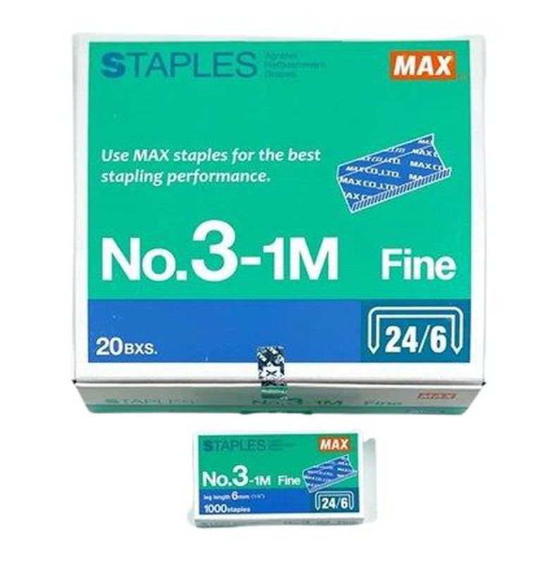 Isi Stapler Besar Max HD No.3-1M - 1 Kotak Besar