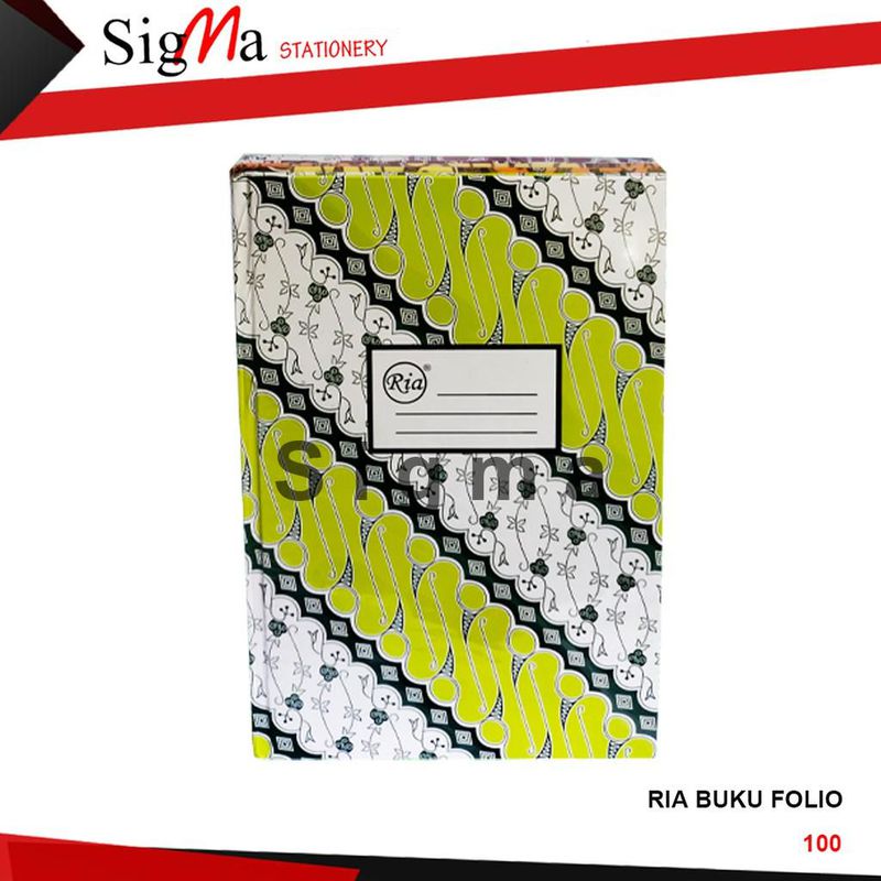 Buku Tulis Folio Ria (Sigma) isi 100
