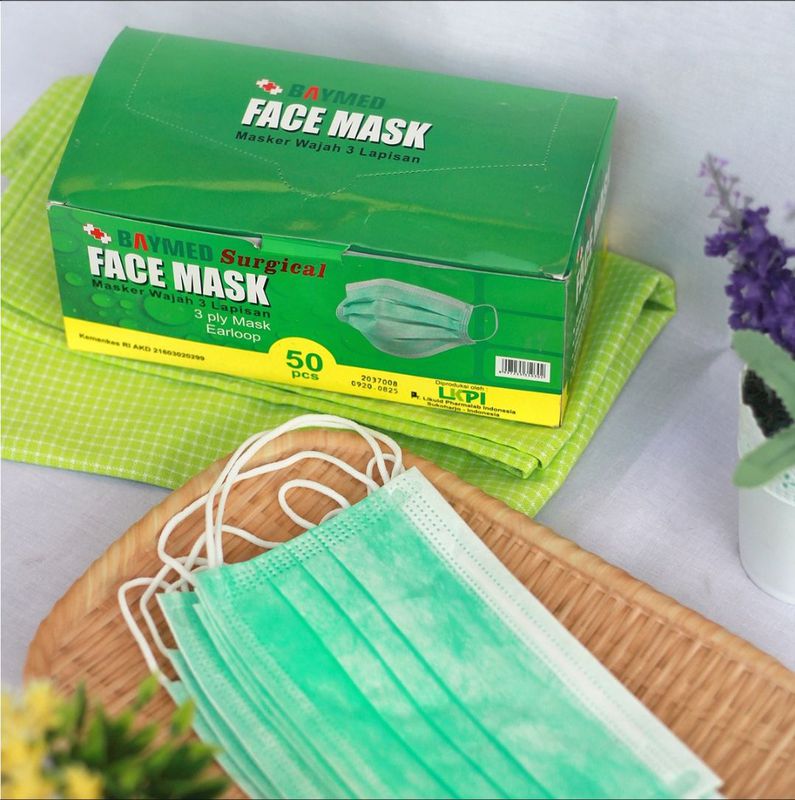 Masker Earloop 3Ply Baymed