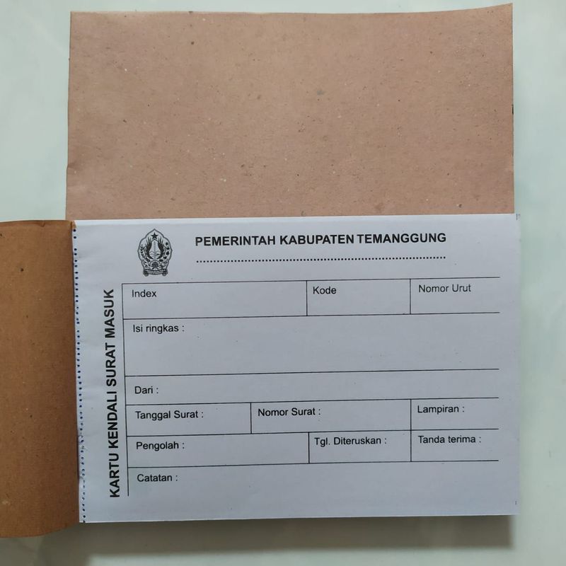 Buku Kendali Surat Masuk