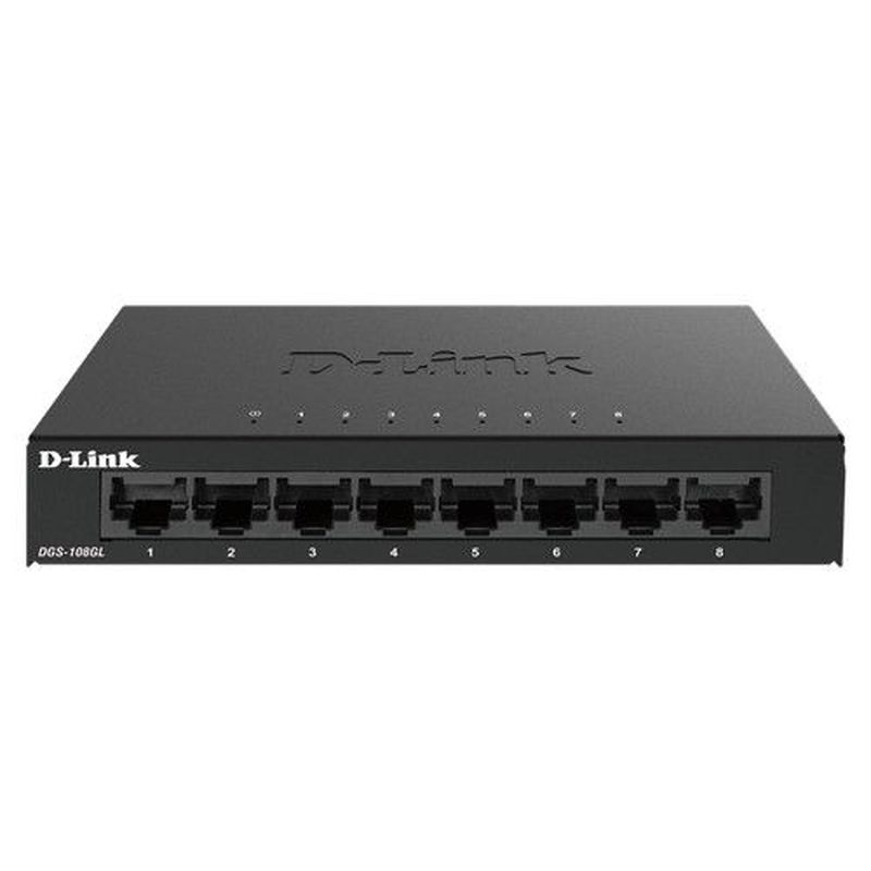 DLINK SWITCH 8 PORT DGS 108GL GIGABIT METAL