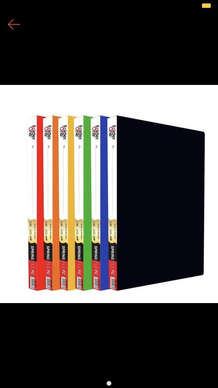 Map Plastik Folio / Spring File