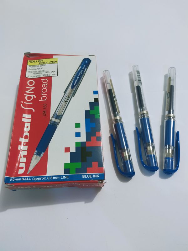 Ballpoint Gel Ink Uni-Ball Broad UM - 153 - Biru