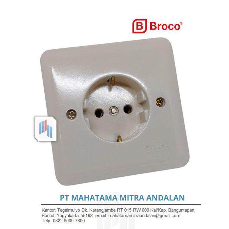 Stopkontak Stop Kontak Broco tipe Inbow 16A 250W