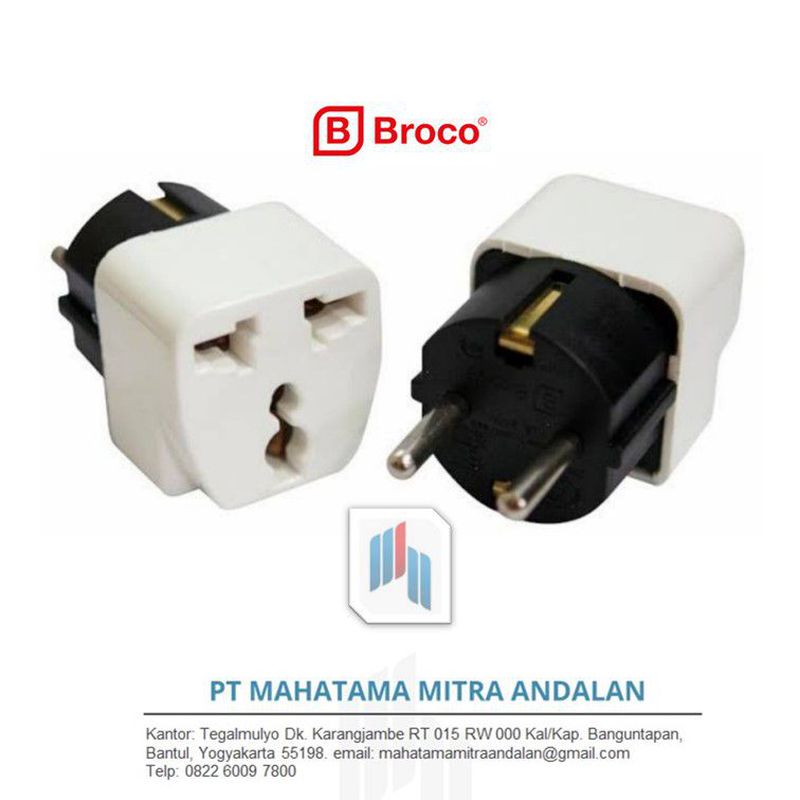 Over Steker Universal Broco 3910 Colokan Sambungan Adapter Listrik