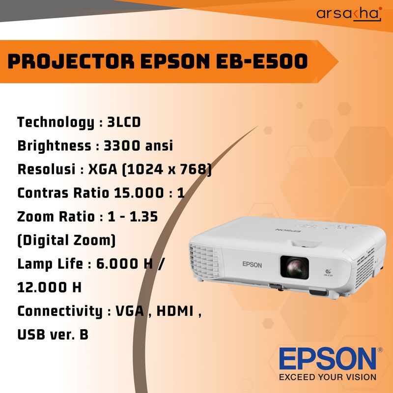 Projector Epson EB-E500