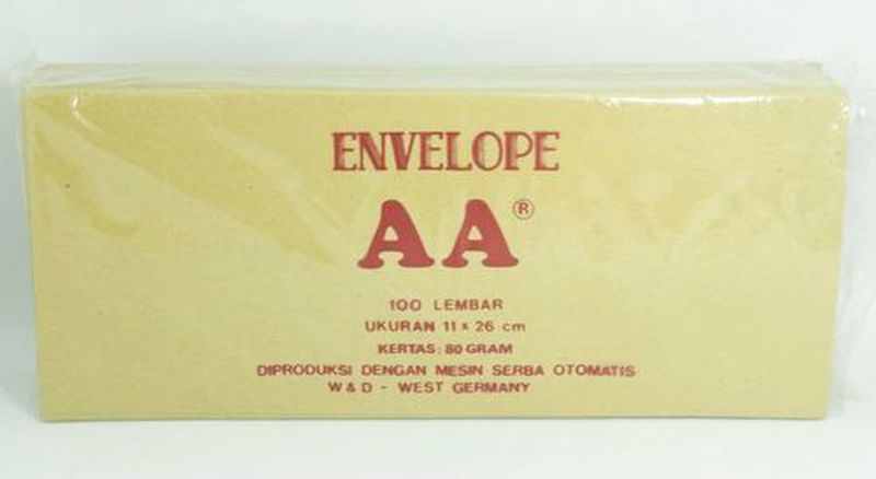 AMPLOP CETAK NAMA DINAS MEREK ENVELOPE AA