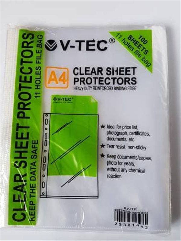 Clear Sheet Protector A4