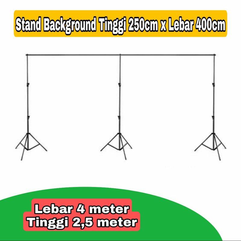 stand Backdrop Tinggi 250x400c m foto studio