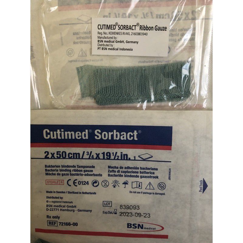 Cutimed Sorbact Ribbon Gauze 2 x 50 cm