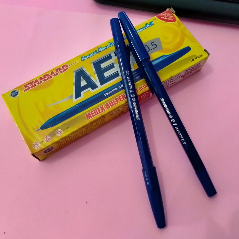 Pulpen Standard AE7 warna biru