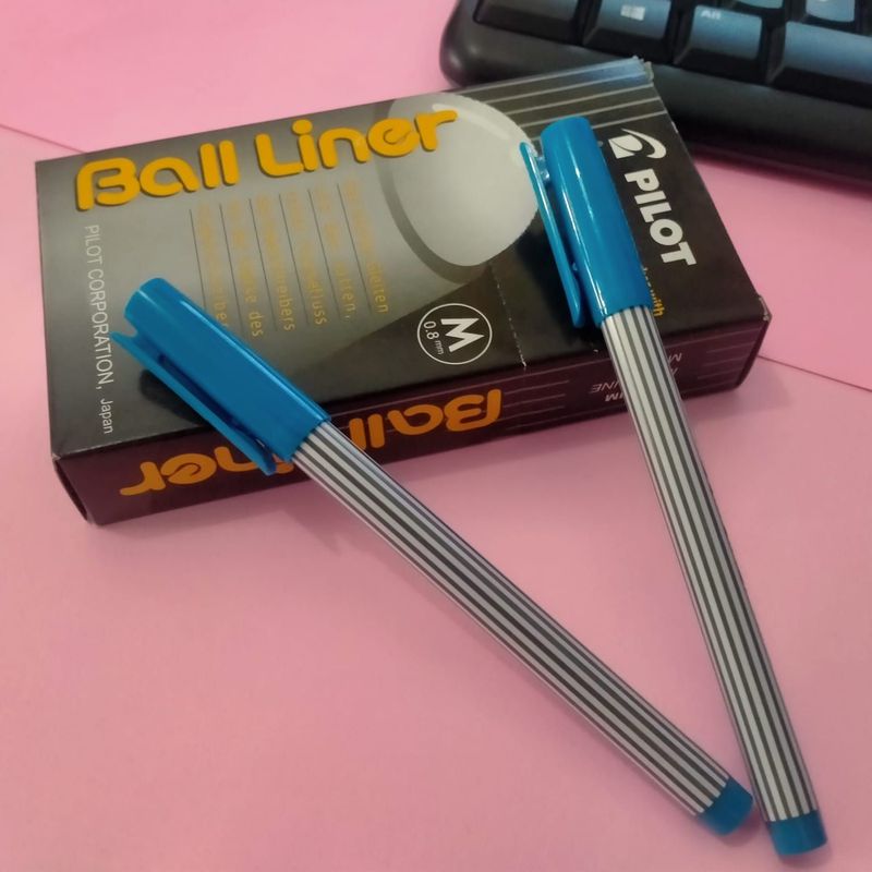 Balliner Pen 0.8 mm (Hitam/Biru)