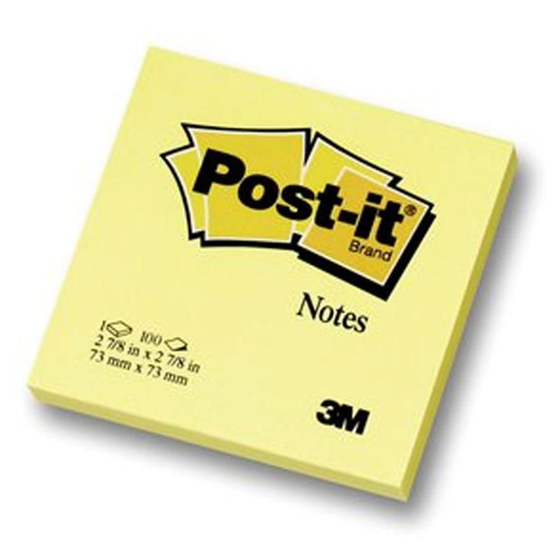 3M Post It Yellow Notes 654