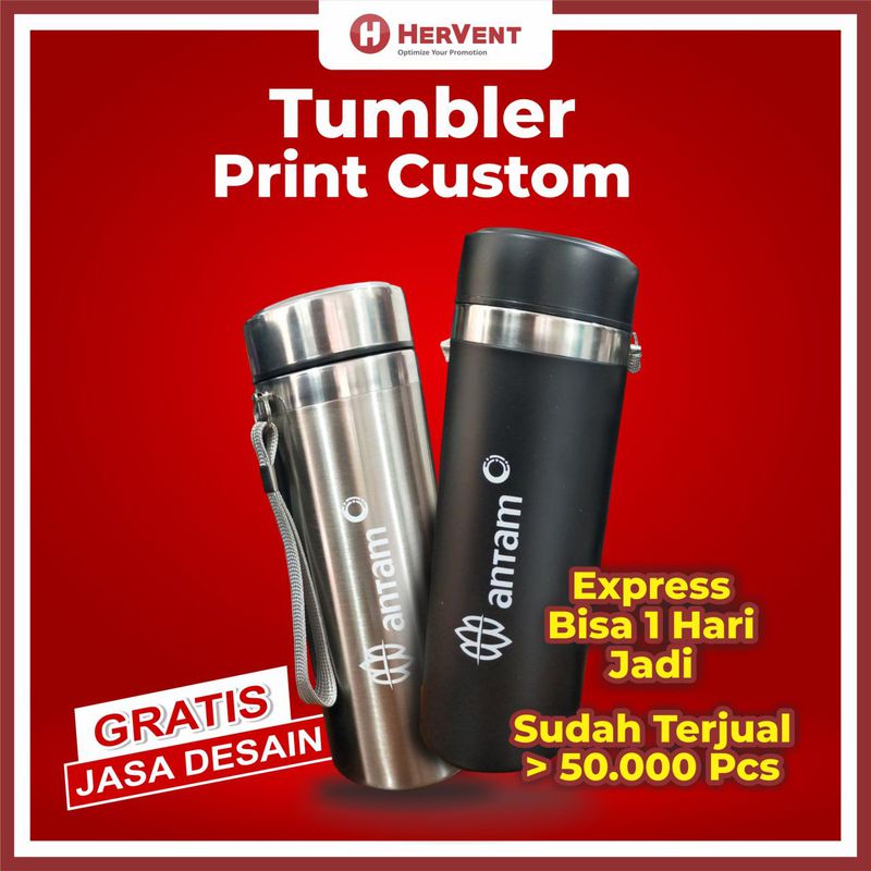 TUMBLER CUSTOM - Cetak Souvenir Botol Minum Printing / Plastik / Nama ...
