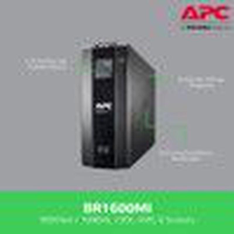 APC UPS Pro BR1600MI , 8 Outlets, AVR, LCD Interface